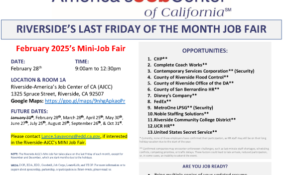 Events | Riverside County Workforce Development